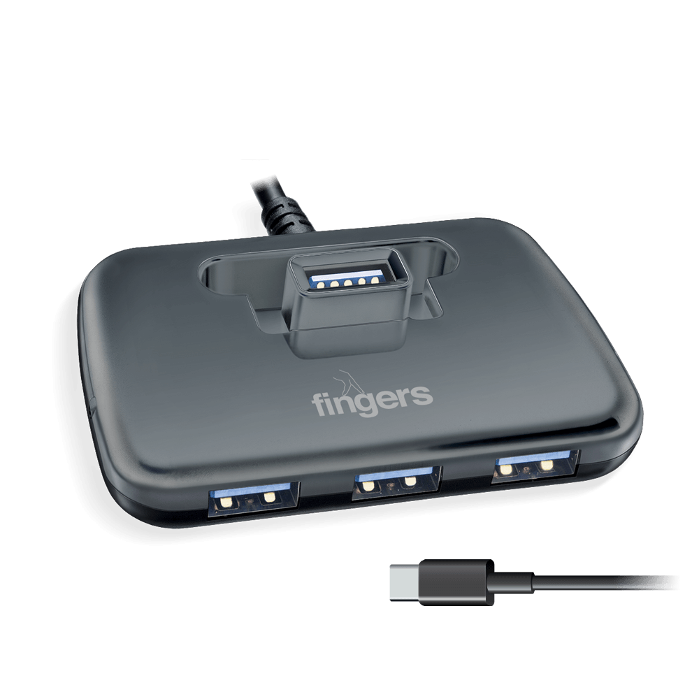 FINGERS NextGen Type-C USB 3.0 Hub | 4-port USB 3.0