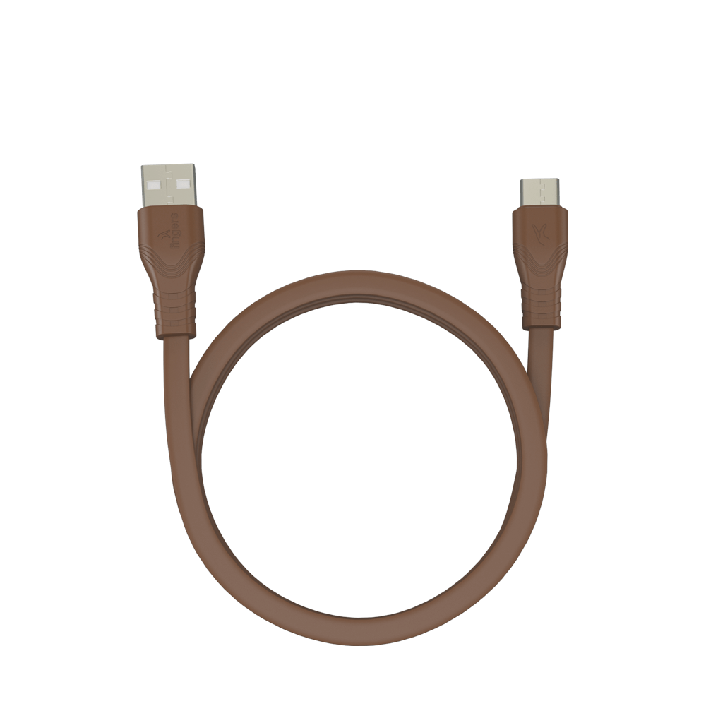 FINGERS FMC-FlatType-C | Superior Tangle-free Cable with Data Support