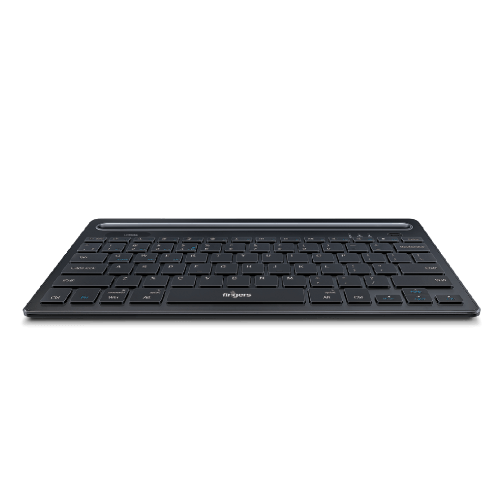 Side view FINGERS Lil'Clicks Bluetooth + Wireless Multidevice Keyboard