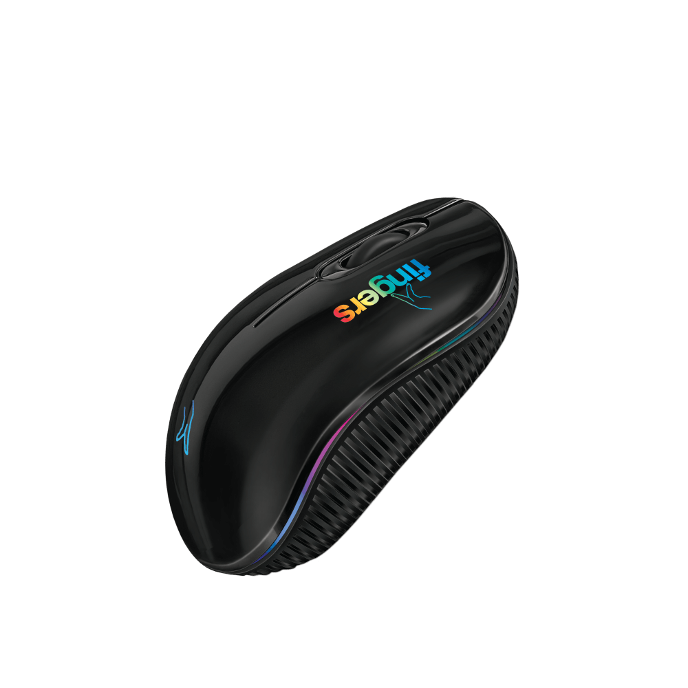 Top Angled view of FINGERS RGB-NoviTrend Wireless + Bluetooth Mouse