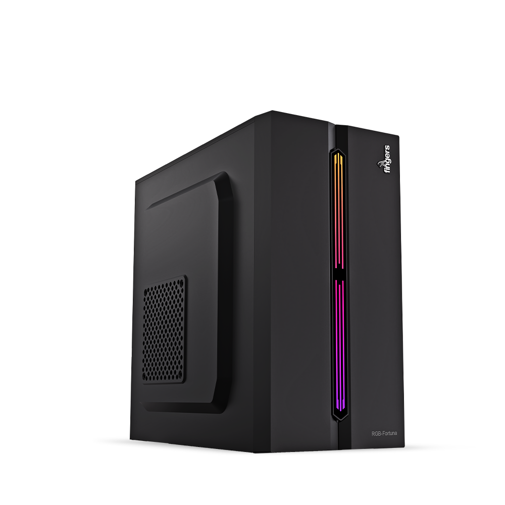 FINGERS RGB-Fortuna PC Case Side View