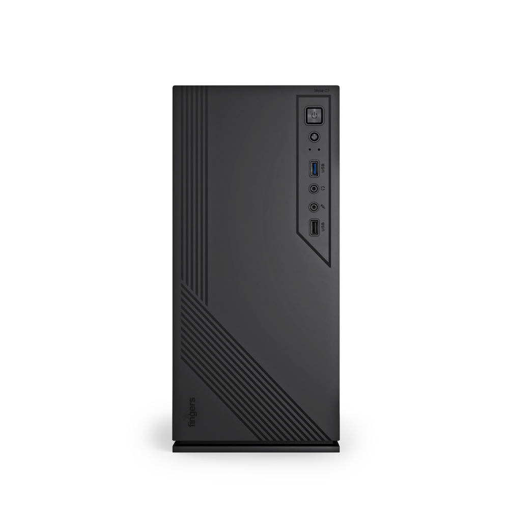 FINGERS Metal-C7 Micro ATX PC Case Front View