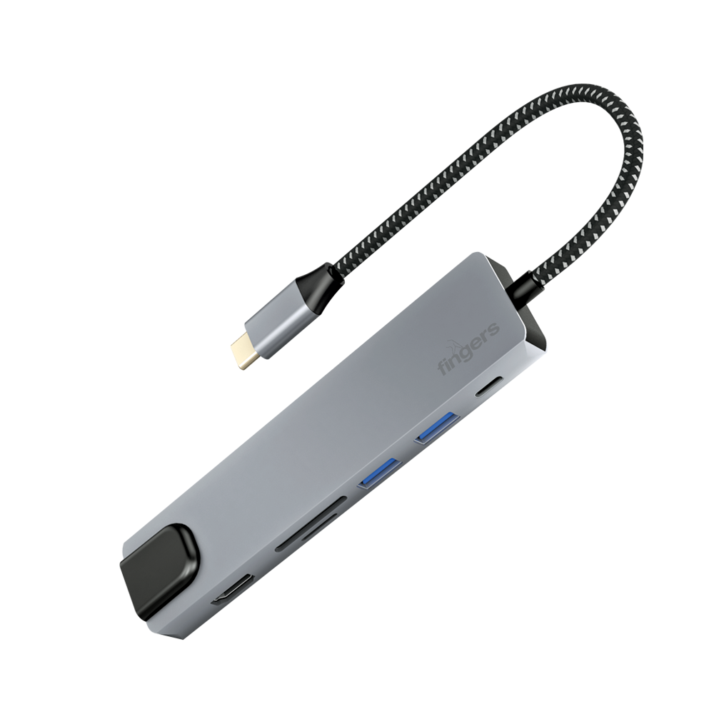 Ultimo 7-in-1 Type-C Hub Slant View